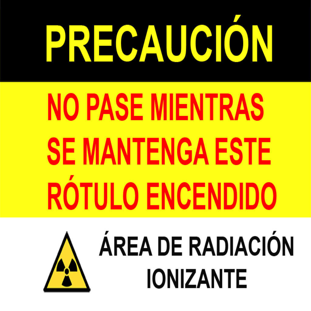 Luz De Advertencia Rayos X En Uso Cole
